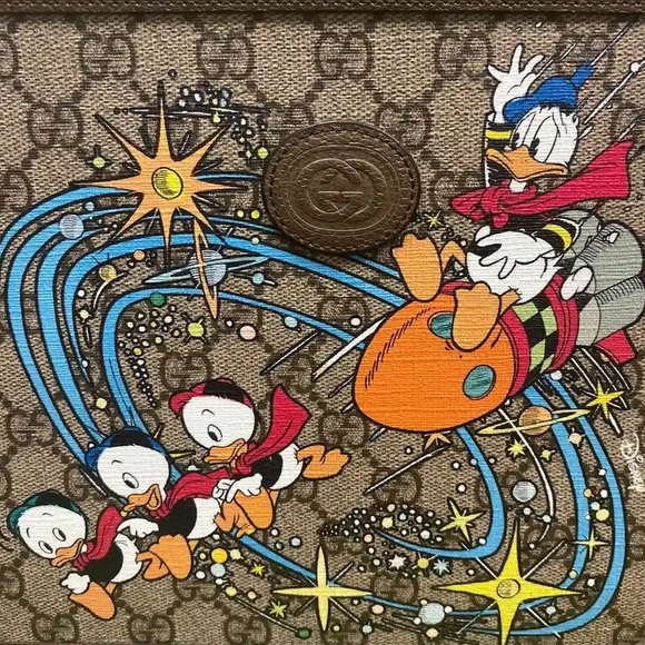 Gucci | Bags | Gucci X Disney Donald Duck Wristlet Clutch Bag | Poshmark